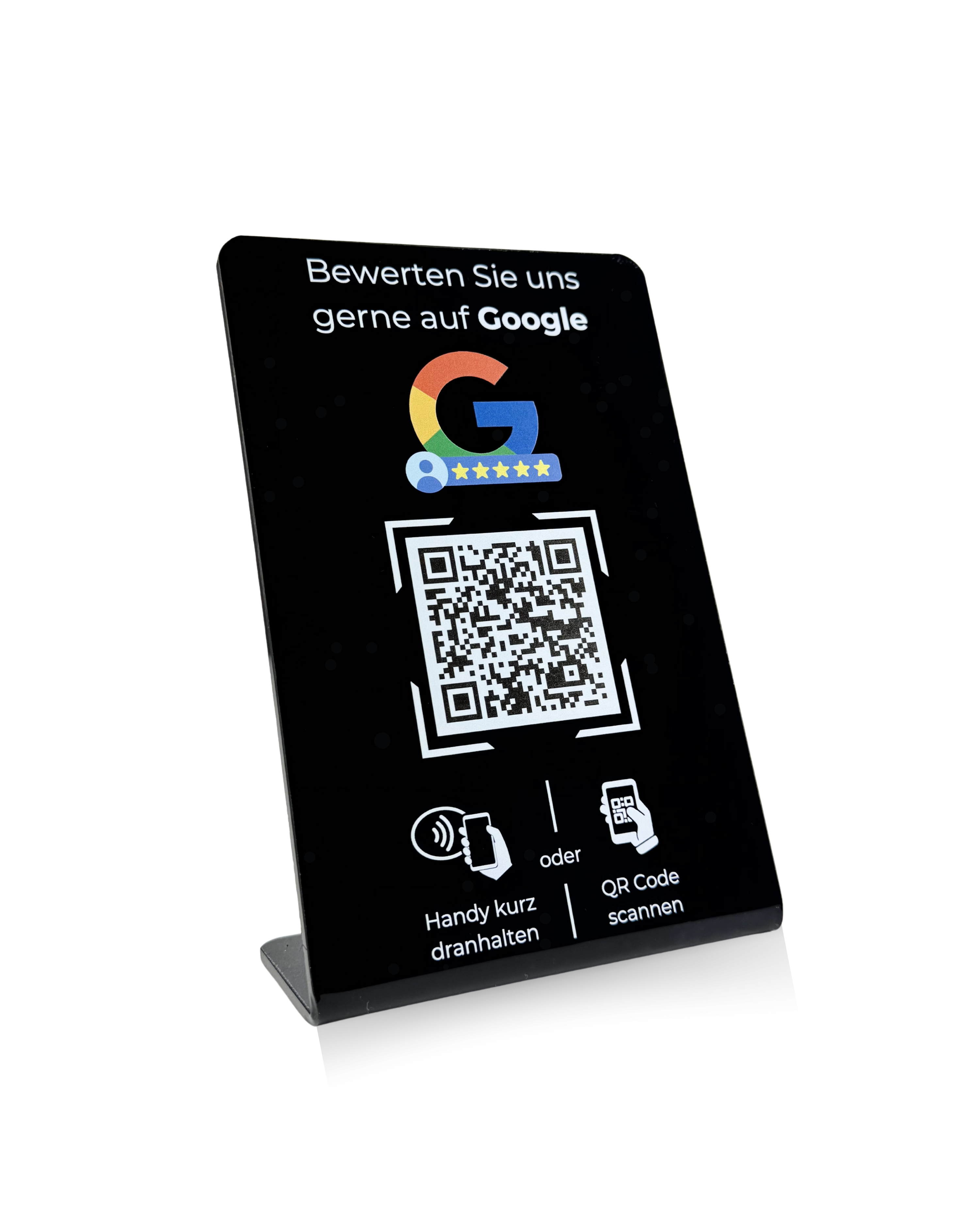 Aufsteller & Schild für Google Bewertungen - mit QR-Code und NFC-Chip ...